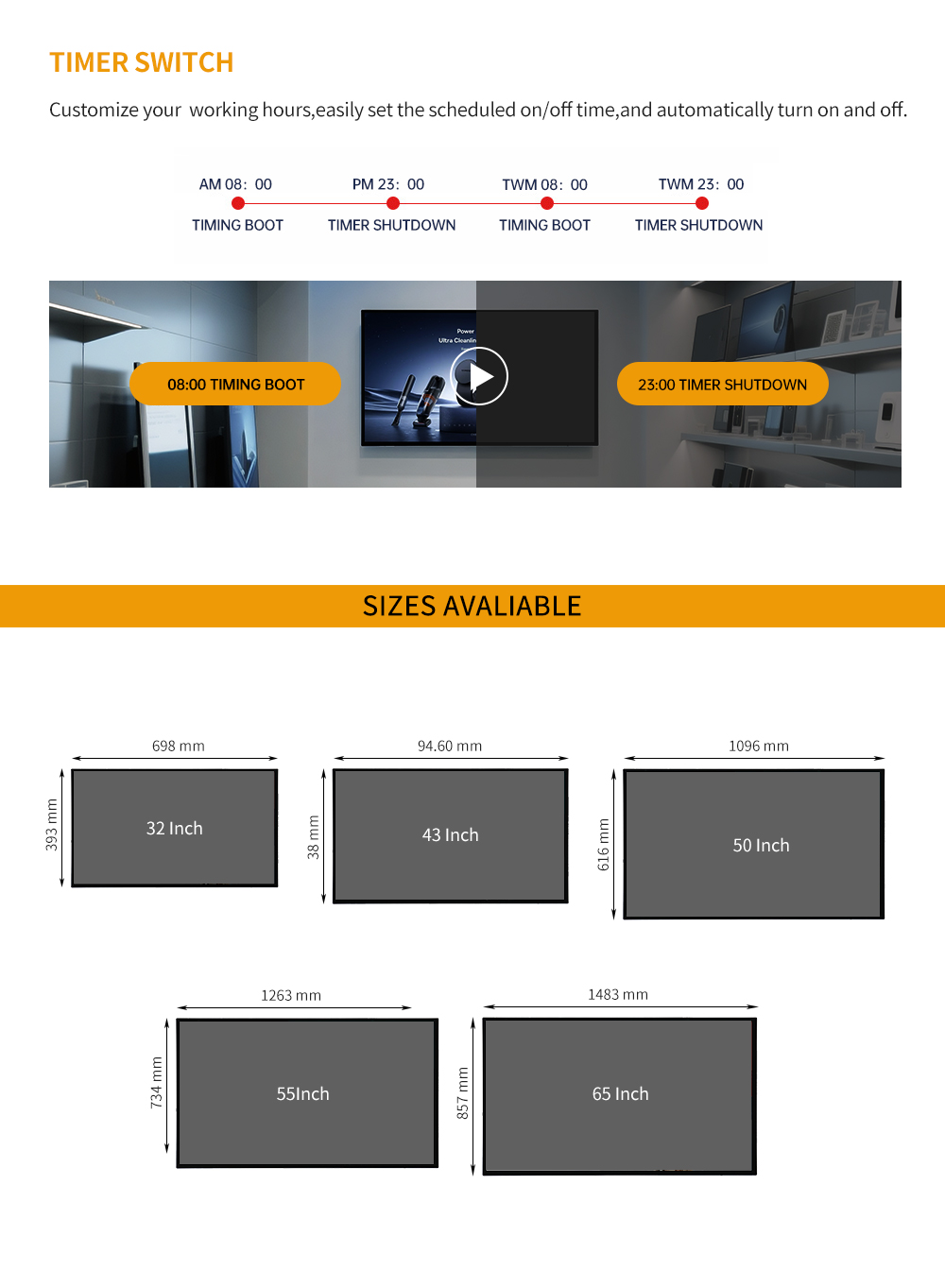 Wall-mounted Digital Signage
